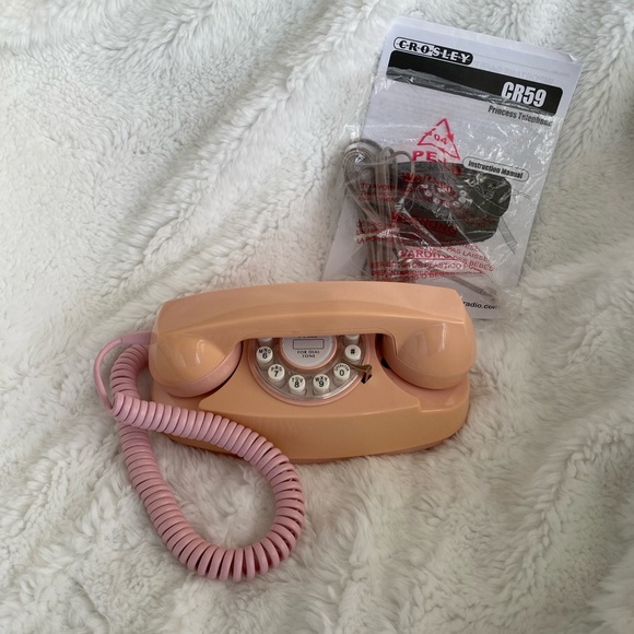 Crosley | Other | Crosley Princess Telephone Rotary Dial Phone | Poshmark